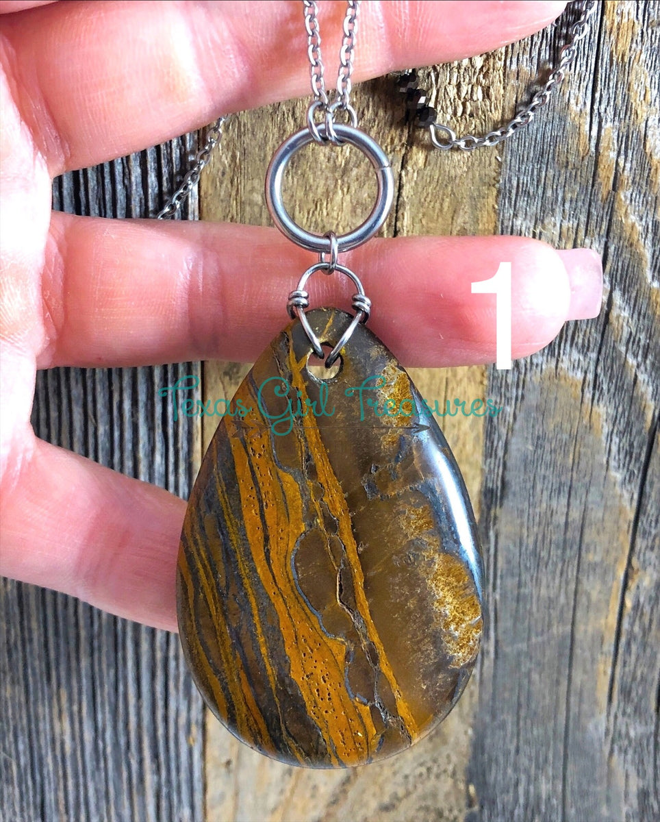Tiger’s Eye Diffuser necklaces – Texas Girl Treasures